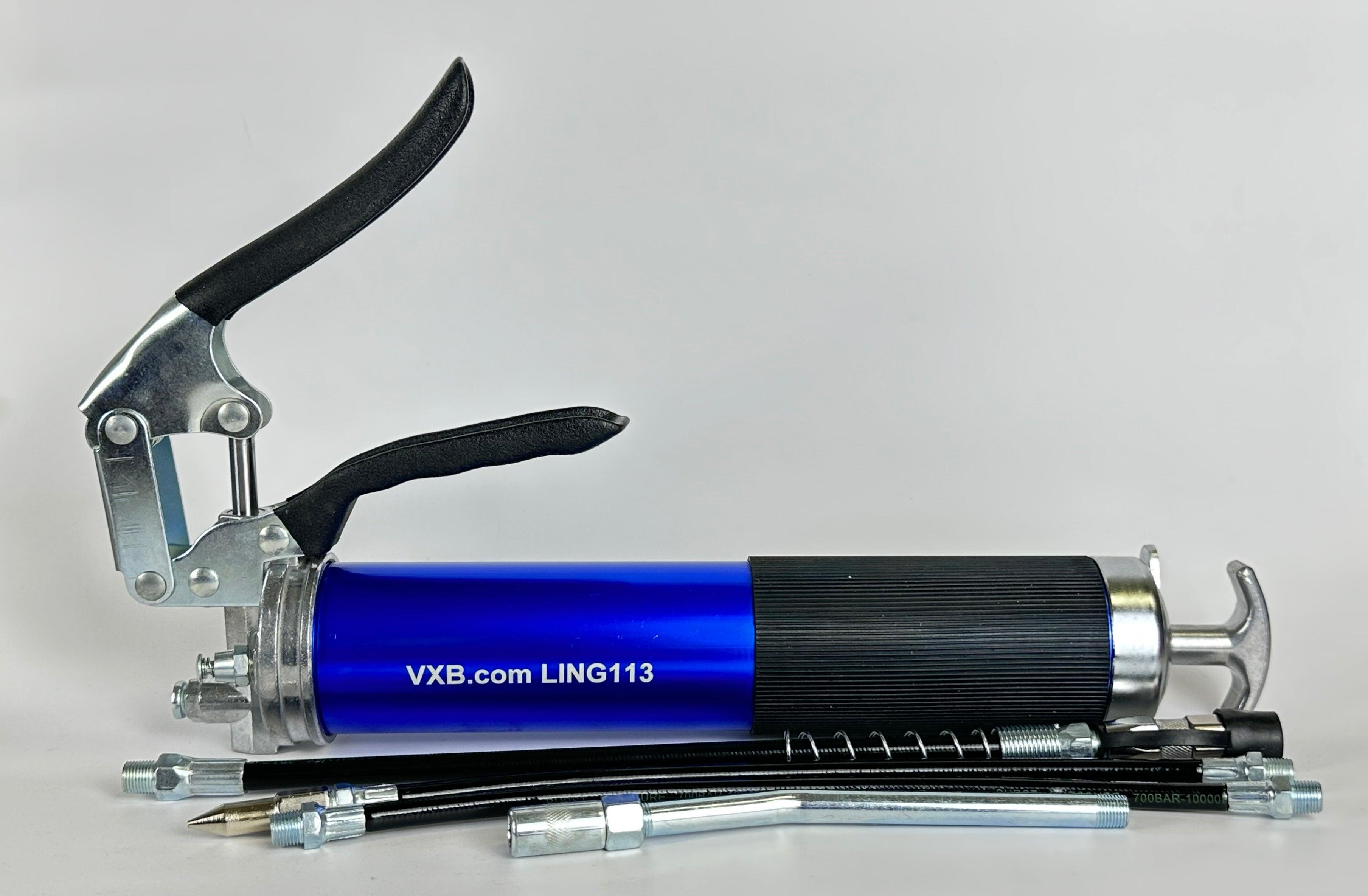 GREASE GUN LING 113 Blue Heavy Duty Grease Gun Pump Pistol Manual Grip ...